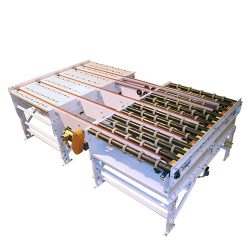 Glass Handling Cross Section Transfer - Roach Conveyors