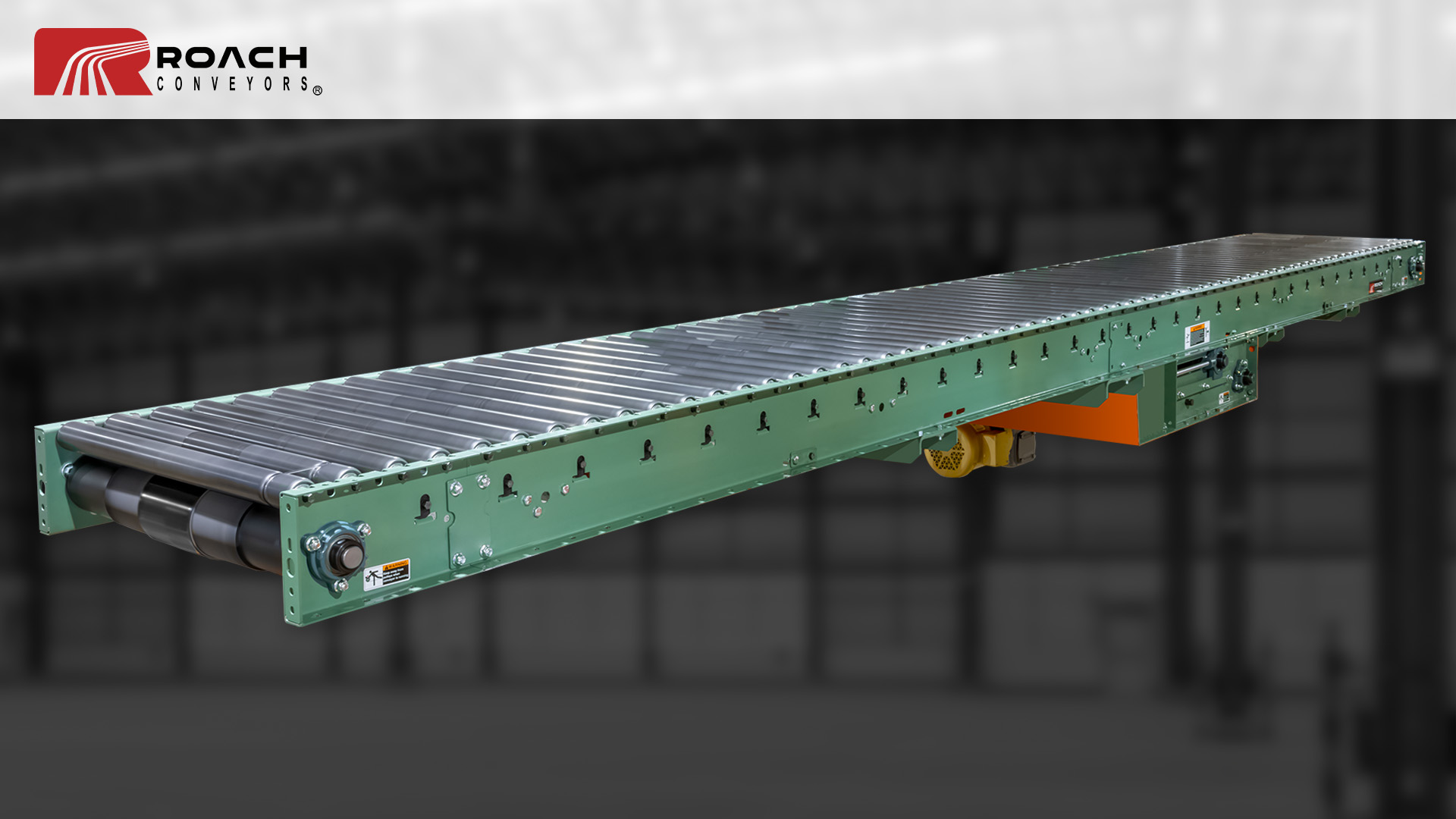 Belt Driven Live Roller Conveyors - Roach Conveyors