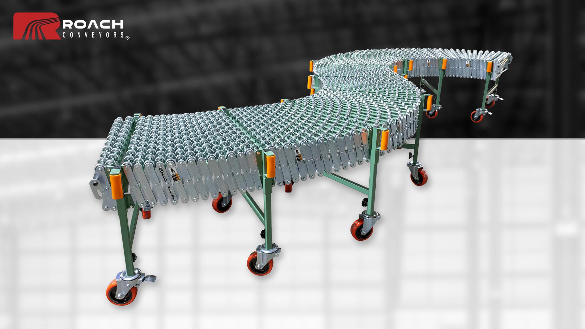 WheelFlex | Flexible Gravity Wheel Conveyor - Roach Conveyors